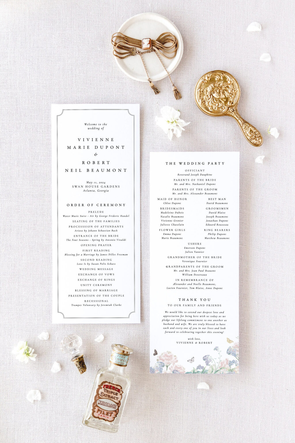 Wedding Ceremony Programs (Page 1 of 1)